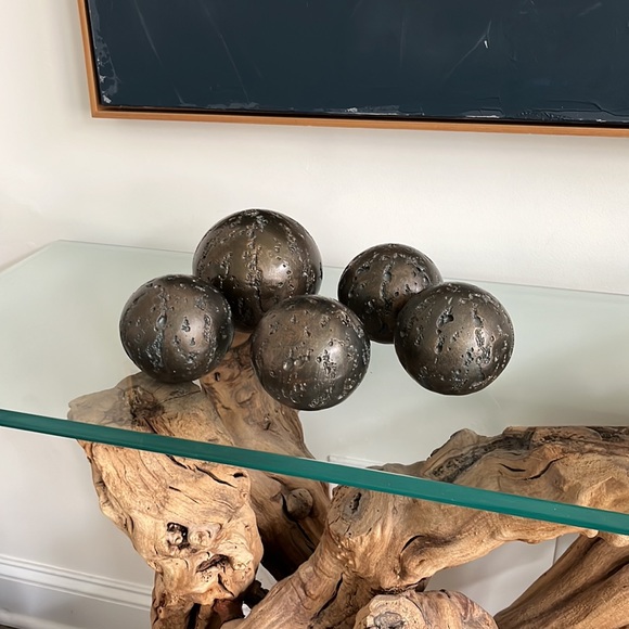 jaru | Art | Jaru Vintage Postmodern Bronze Sphere Sculptures Set Of 5 ...